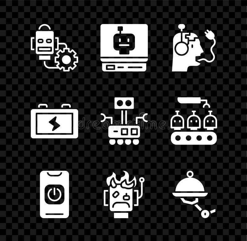 Set Robot Setting, Charging Battery, Turn Off Robot from Phone, Burned ...