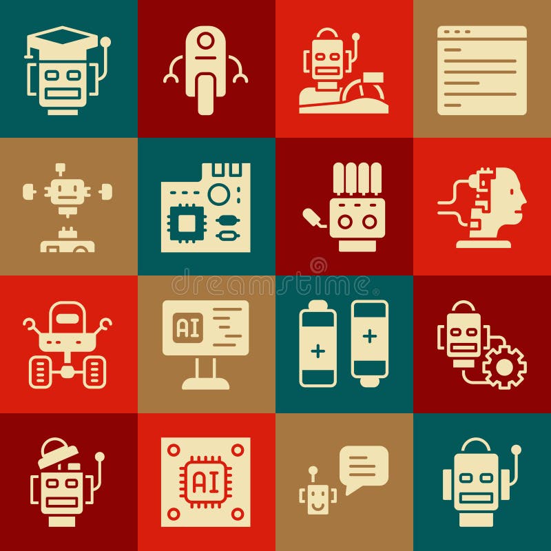 Set Robot, Setting, for Maintenance, Humanoid Driving Car, Motherboard ... Set Robot, Setting, for Maintenance, Humanoid Driving Car, Motherboard ...