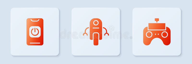 Set Robot, Turn Off Robot from Phone and Remote Control. White Square ... Set Robot, Turn Off Robot from Phone and Remote Control. White Square ...