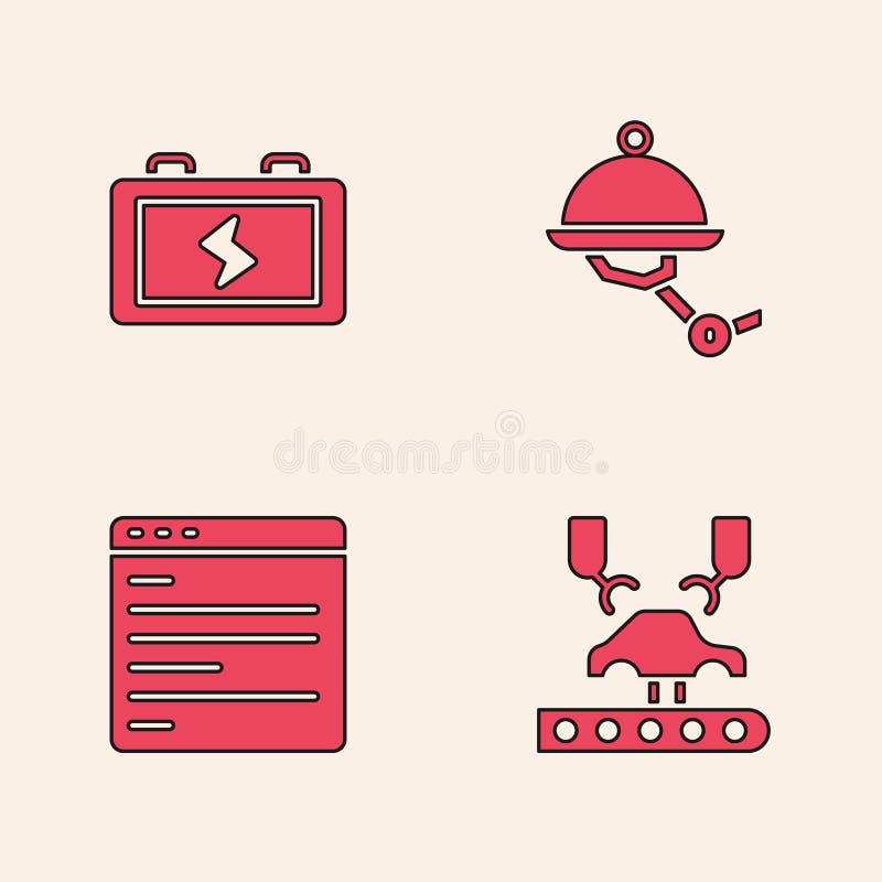 Set Robotic Robot Arm on Factory, Battery, Waiter and Computer Api ... Set Robotic Robot Arm on Factory, Battery, Waiter and Computer Api ...