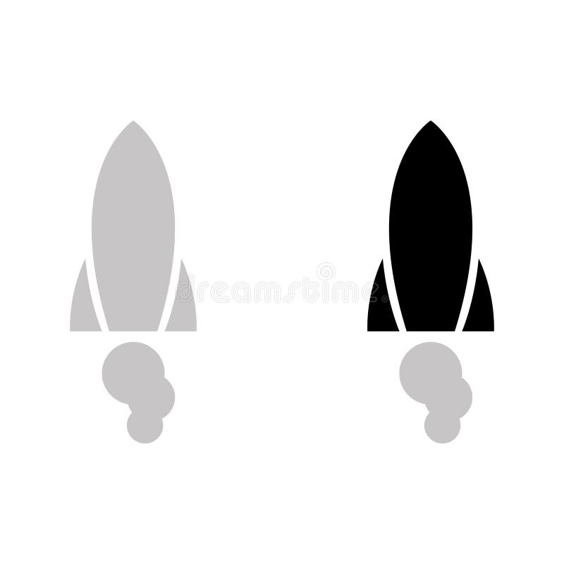 Rocket 3 stock vector. Illustration of simple, minimal - 278326367