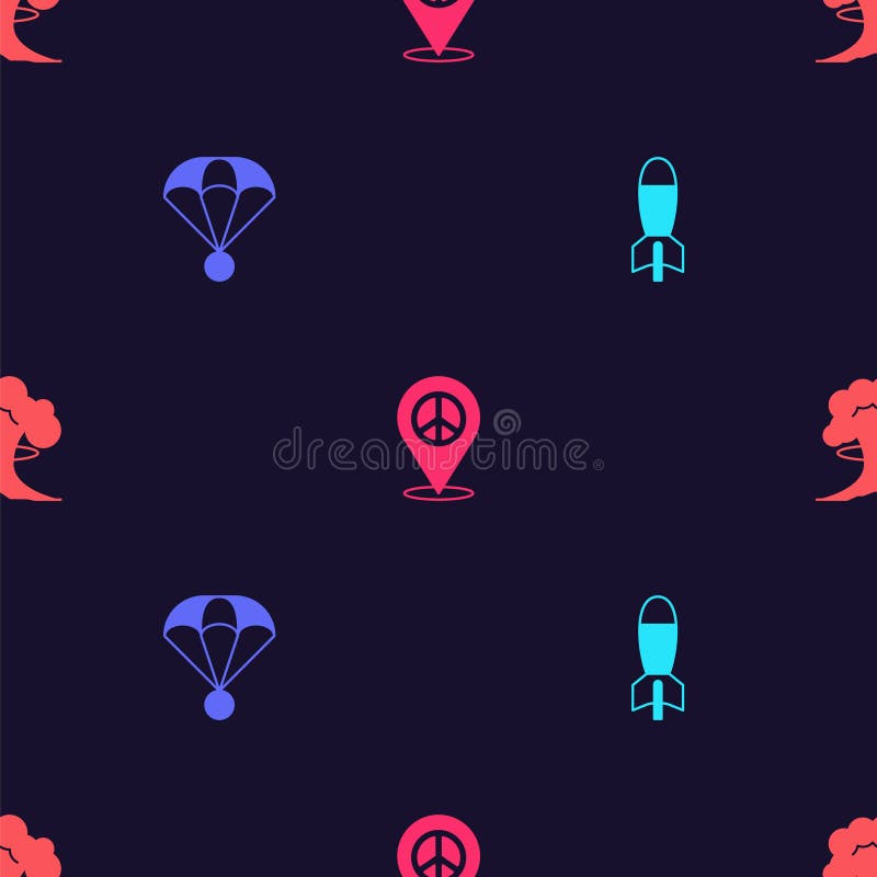 Set Rocket Launcher, Parachute, Location Peace and Nuclear Explosion on ...