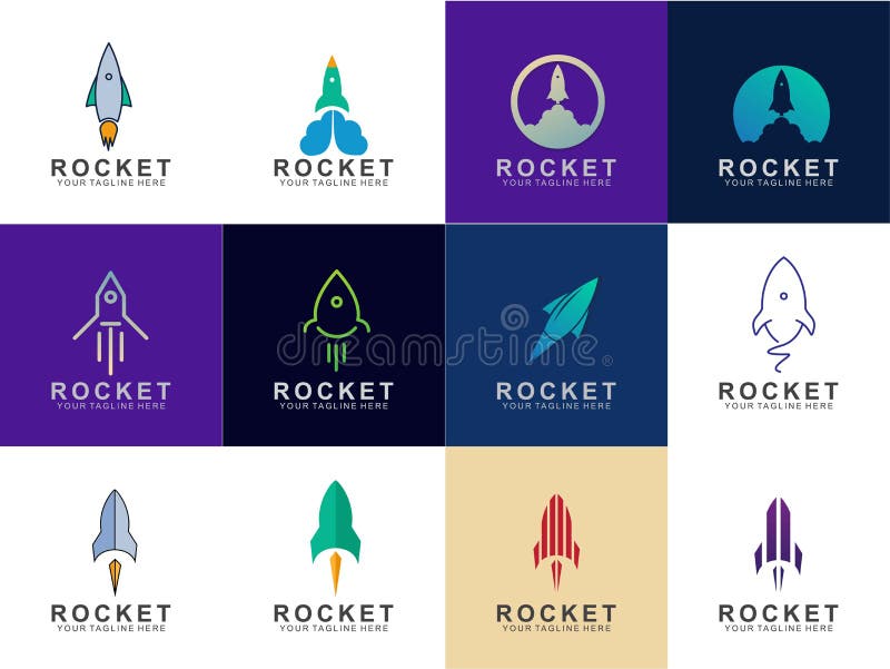 Rocket Logo Stock Illustrations – 36,353 Rocket Logo Stock ...