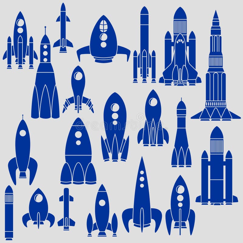 Set of Rockets stock vector. Illustration of astronomy - 50659350