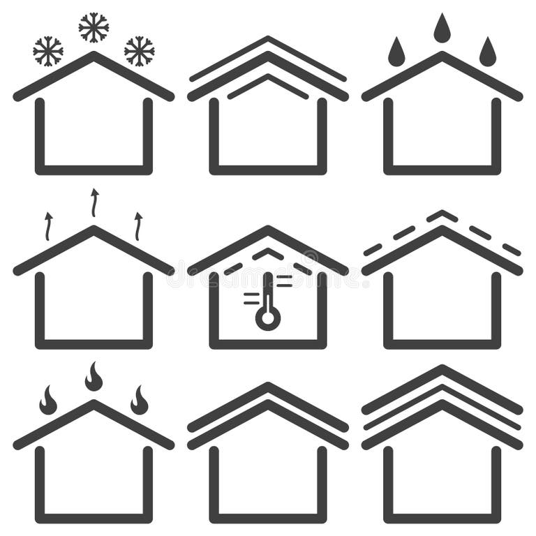 Roofing Icons Stock Illustrations – 1,107 Roofing Icons Stock ...