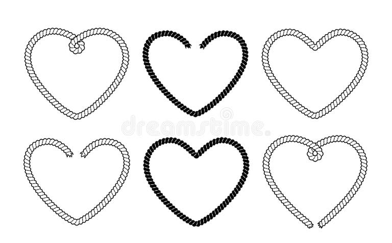 Rope Heart Stock Illustrations – 10,984 Rope Heart Stock Illustrations ...
