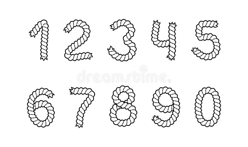 Rope Numbers Stock Illustrations – 419 Rope Numbers Stock Illustrations ...