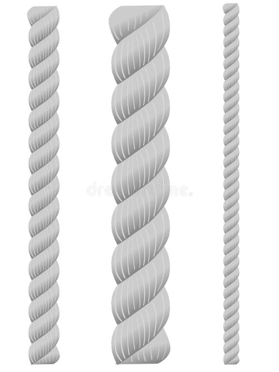 Set of ropes stock vector. Illustration of strong, rope - 17462949