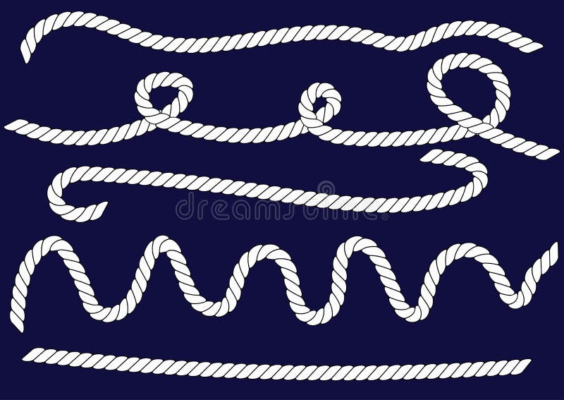 Set of ropes stock illustration. Illustration of circle - 92447507