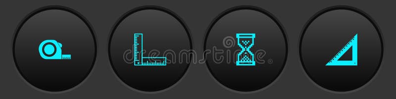 Set Roulette Construction, Folding Ruler, Hourglass Pixel and ...