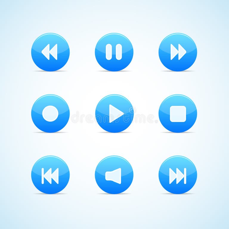 Round Media Player Stock Illustrations – 12,584 Round Media Player ...