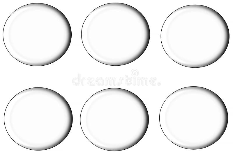 Set of round buttons, stock illustration. Illustration of collection ...