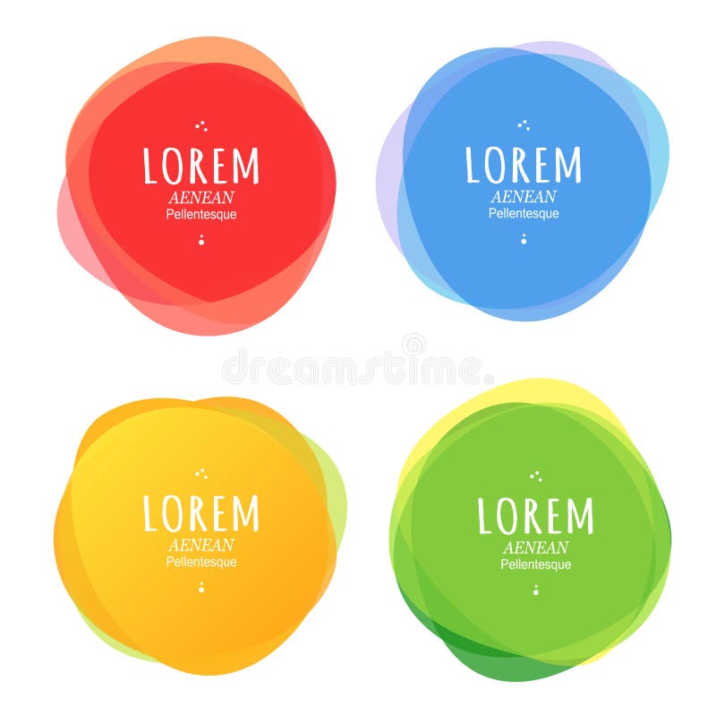 Set of Round Colorful Vector Shapes. Abstract Banners. Stock Vector ... Set of Round Colorful Vector Shapes. Abstract Banners. Stock Vector ...