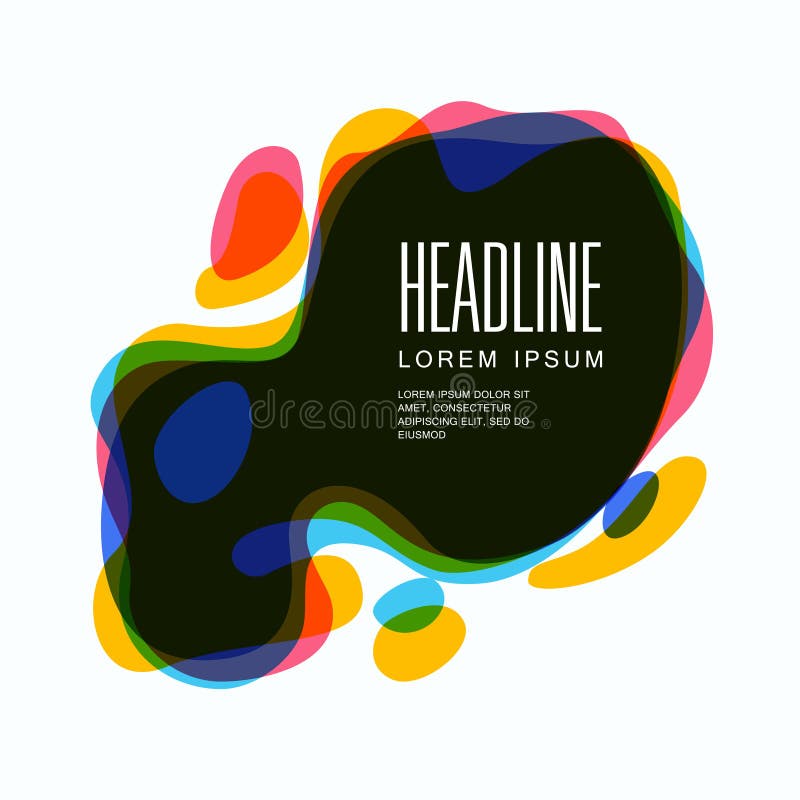 Set of Round Colorful Vector Spot. Abstract Vector Illustration. Design ...