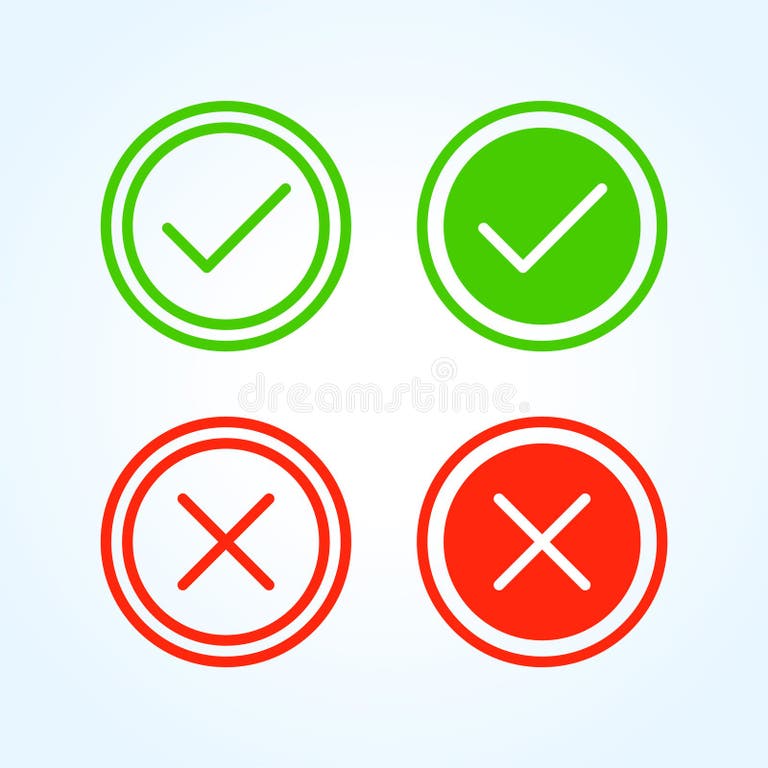 Correct Incorrect Icon Stock Illustrations – 3,321 Correct Incorrect ...
