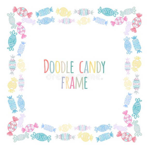 Candy Doodle Frames Stock Illustrations – 136 Candy Doodle Frames Stock ...