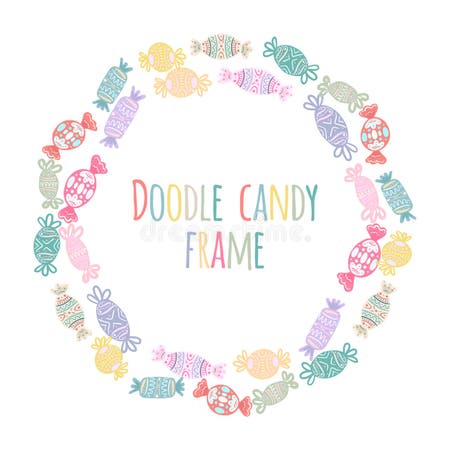 Candy Doodle Frames Stock Illustrations – 136 Candy Doodle Frames Stock ...