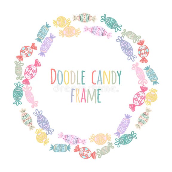 Candy Doodle Frames Stock Illustrations – 136 Candy Doodle Frames Stock ...