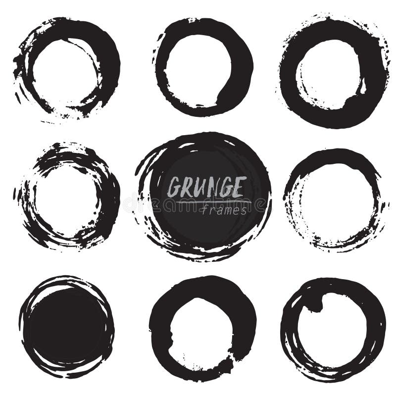 Round Grunge Shapes Stock Illustrations – 19,709 Round Grunge Shapes ...