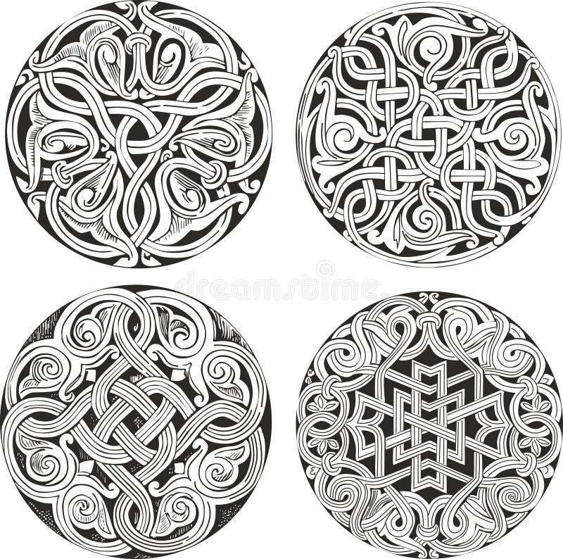 Round Celtic Knots stock vector. Illustration of ornament - 24711230