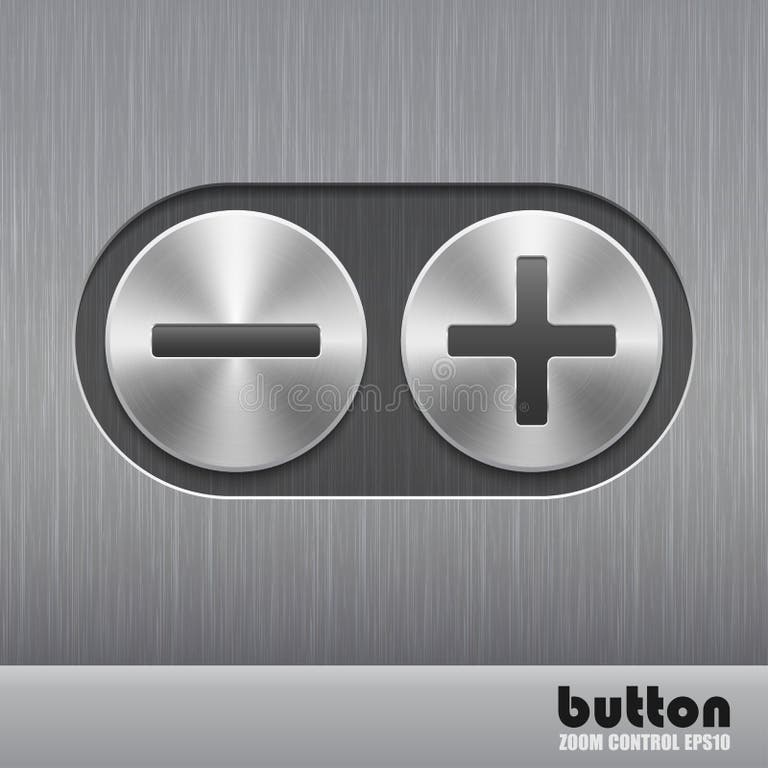 Brushed Metal Button Stock Illustrations – 1,710 Brushed Metal Button ...
