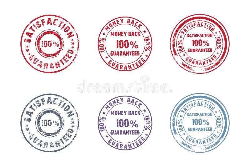 Set of 6 round old stamps stock vector. Illustration of splashed ...