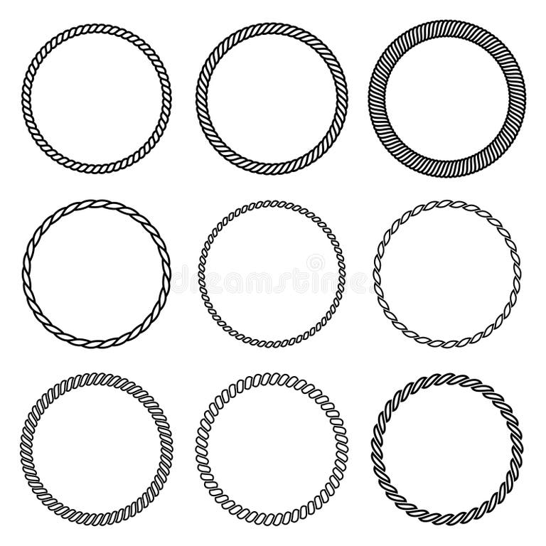 Thin Rope Circle Stock Illustrations – 933 Thin Rope Circle Stock ...