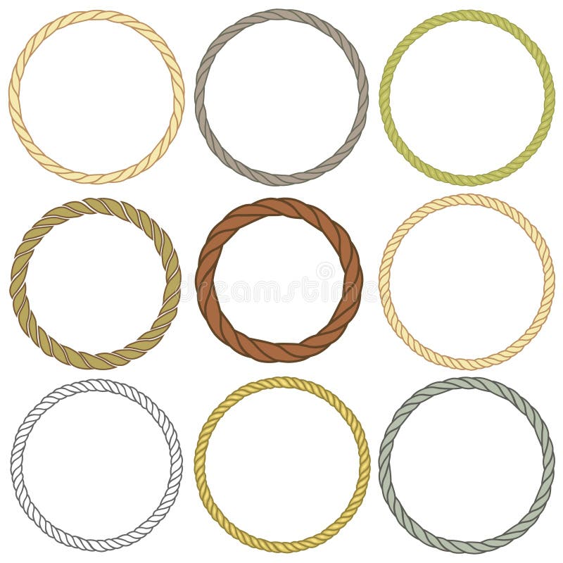 Thin Rope Circle Stock Illustrations – 524 Thin Rope Circle Stock ...
