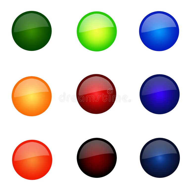 Glossy Coloured Web Buttons Stock Illustrations – 123 Glossy Coloured ...