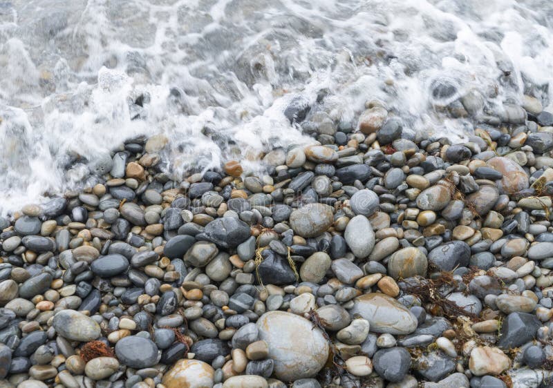 Set of Rounded Stones of Different Sizes and in Gray Tones. Stock Image ...