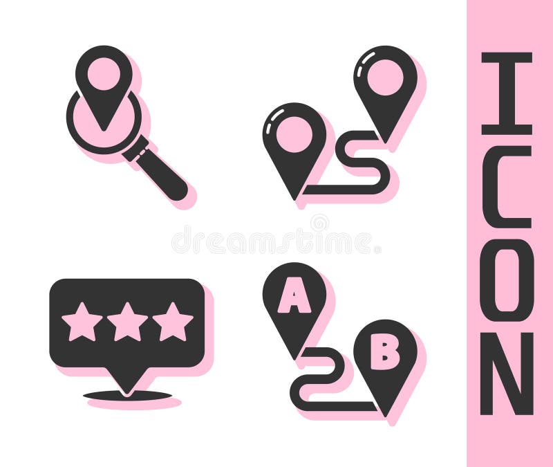 Set Route Location, Search Location, Map Pointer with Star and Route ... Set Route Location, Search Location, Map Pointer with Star and Route ...