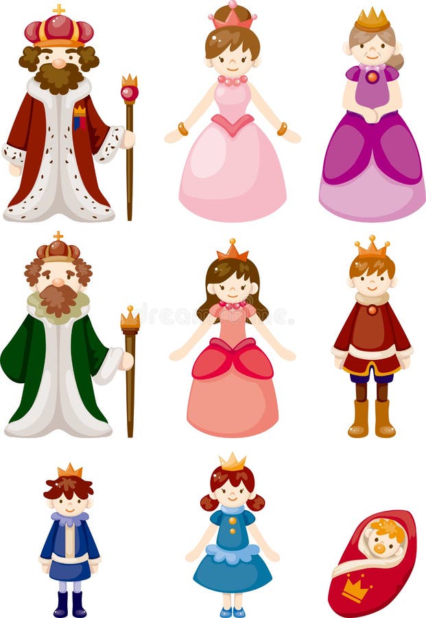 Set of Royal people stock vector. Illustration of group - 23094919