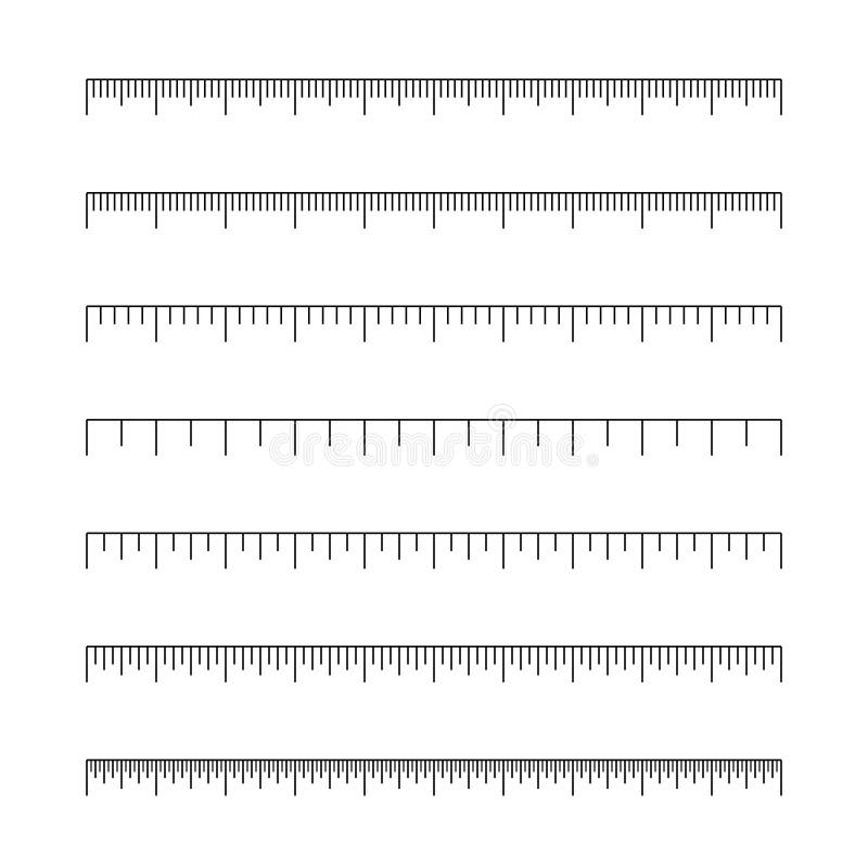 Ruler 2 Inches. Metric Inch Size Indicator. Decimal System Grid Stock ...