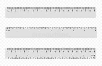 Set of Ruler Scale 20 Cm and 8 Inch Vector Design. Inch and ?entimeter ...