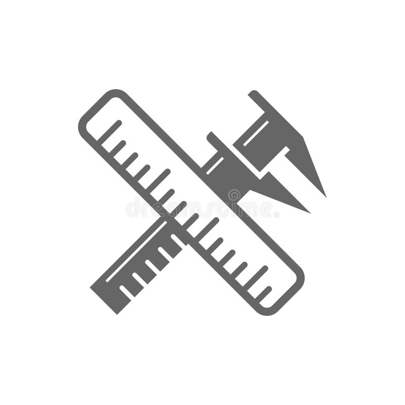 Set of Ruler Tools Icon Vector, Engineering Simple Icon Template ...