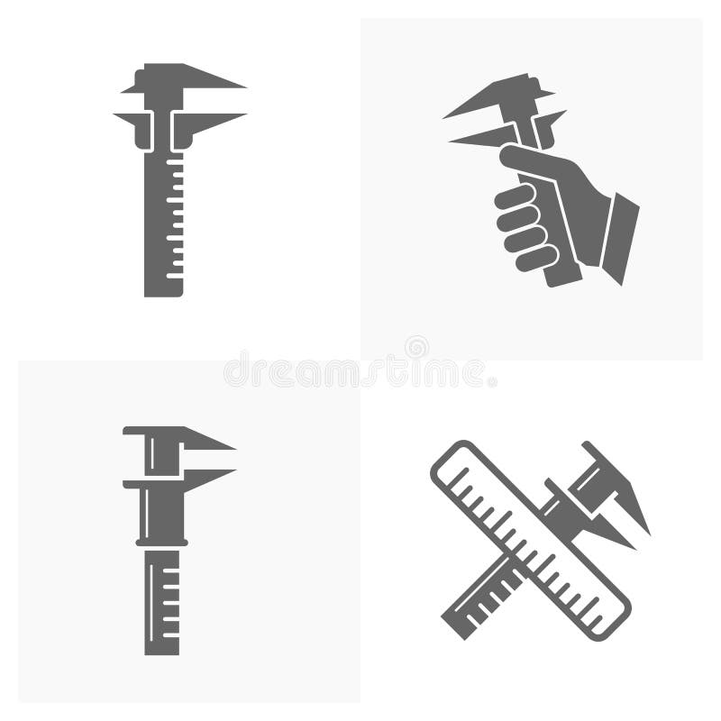 Set of Ruler Tools Icon Vector, Engineering Simple Icon Template ...