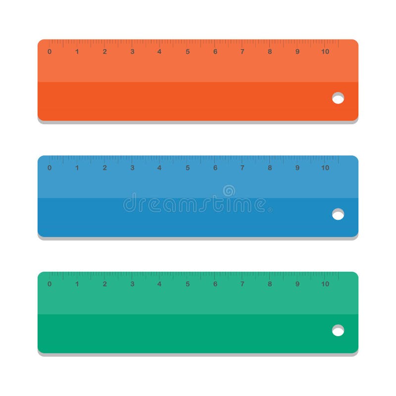 Set Rulers. Vector Illustration Stock Vector - Illustration of rule ...