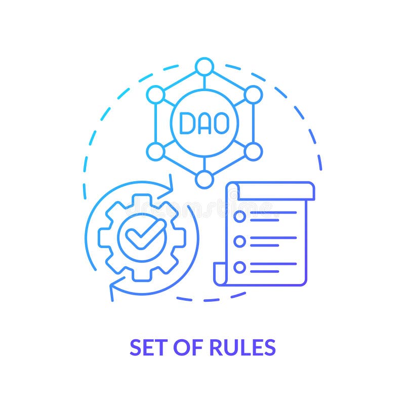 Set of Rules Blue Gradient Concept Icon Stock Vector - Illustration of ...