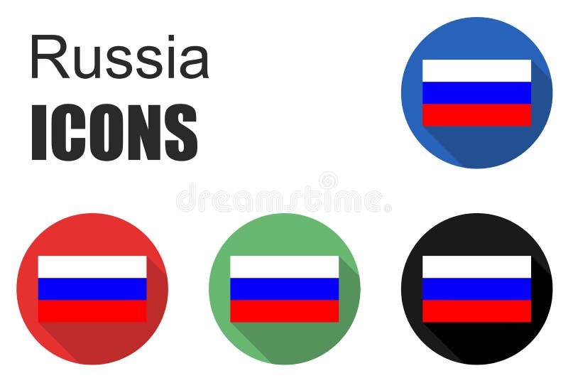 Set russia icons stock vector. Illustration of isolated - 58128430