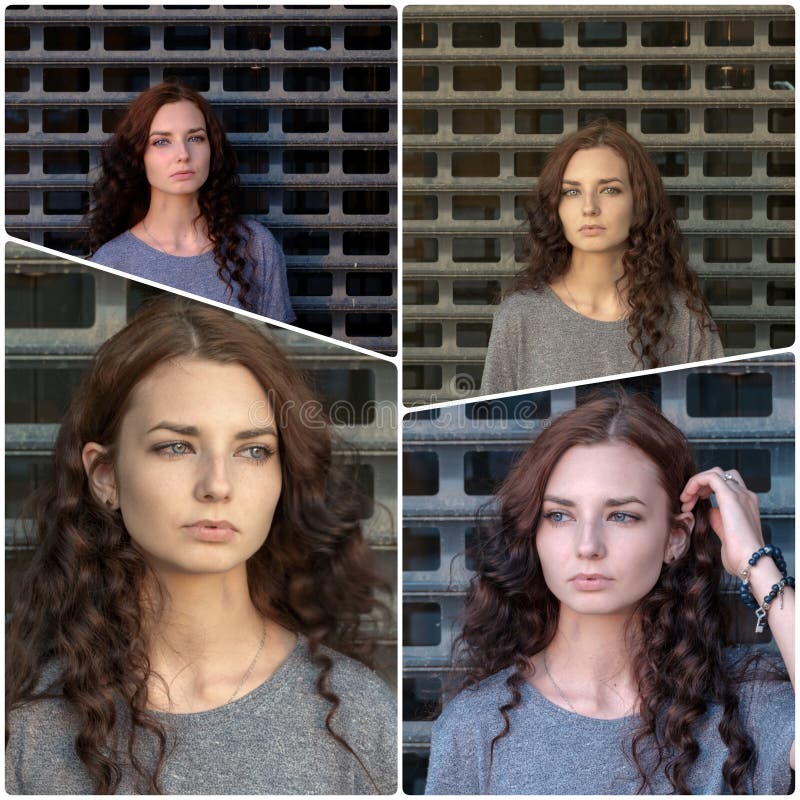 Set of Sad Girl Photos in Jail Stock Image - Image of person, model ...