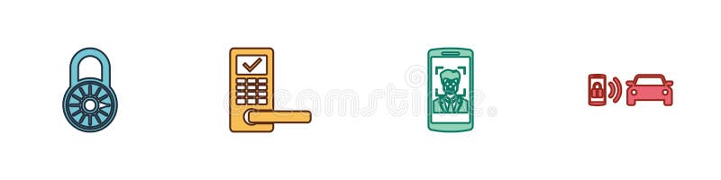 Set Safe Combination Lock Wheel, Digital Door with Wireless, Mobile and ...