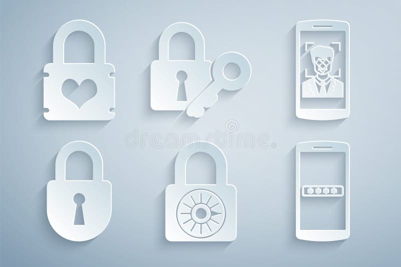 Set Safe Combination Lock Wheel, Mobile and Face Recognition, Lock ...