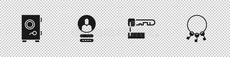 Set Safe, Create Account Screen, Marked Key and Bunch of Keys Icon ...