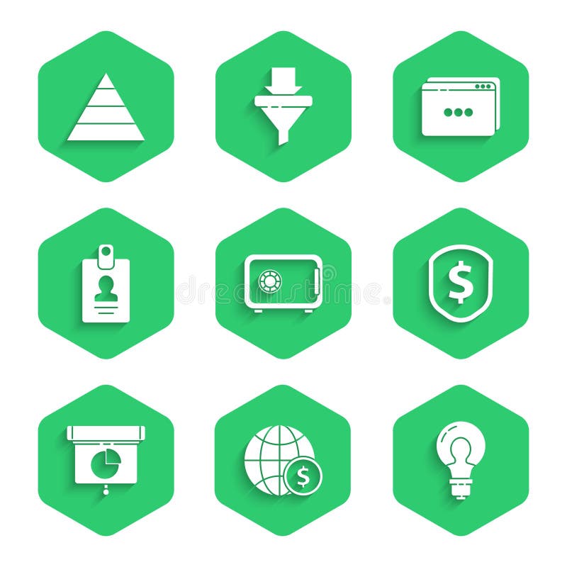 Set Safe, Earth Globe with Dollar, Light Bulb Concept of Idea, Shield ...