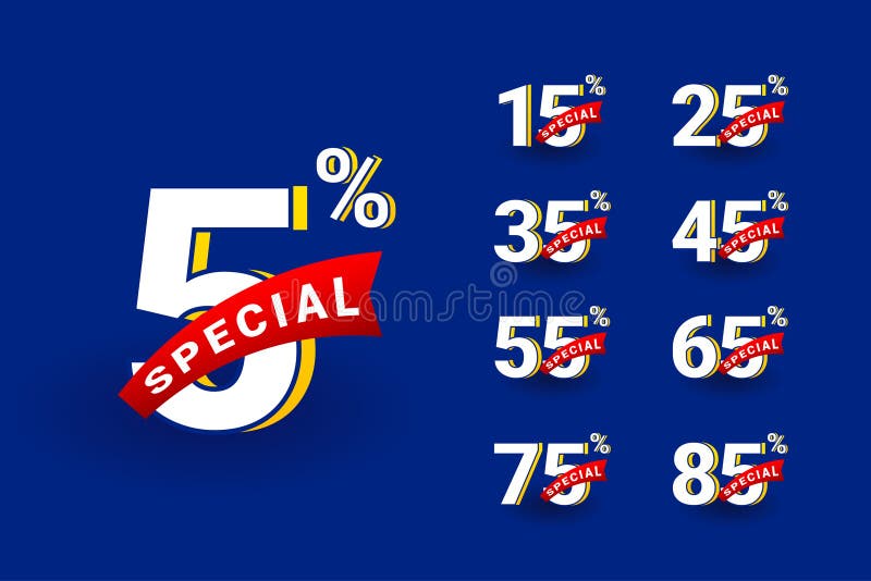 Set of Sale Discount and Shopping Design Stock Illustration ...