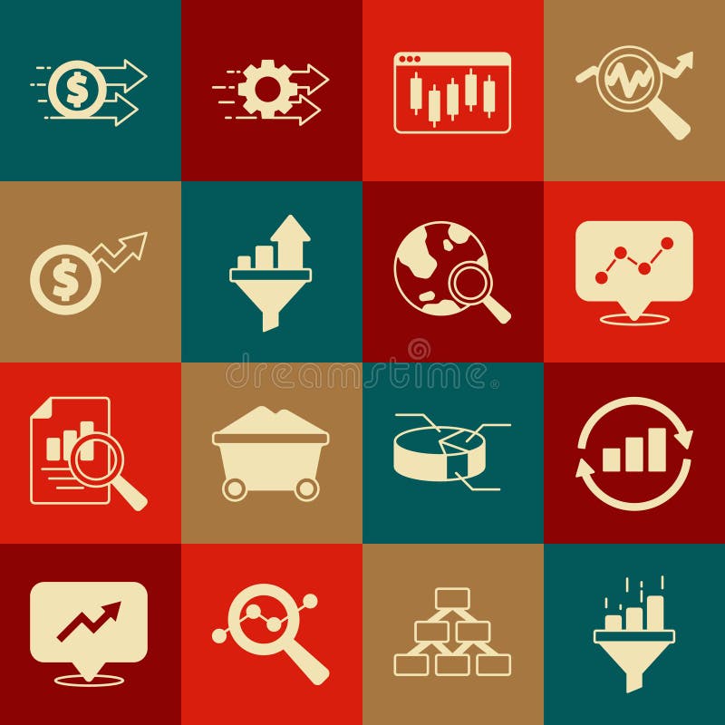 Set Sales Funnel with Chart, Graph Infographic, Browser Stocks Market ... Set Sales Funnel with Chart, Graph Infographic, Browser Stocks Market ...