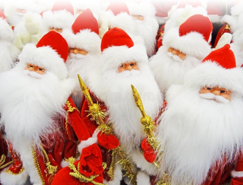 Set of Santa Claus stock illustration. Illustration of tradition - 62193560