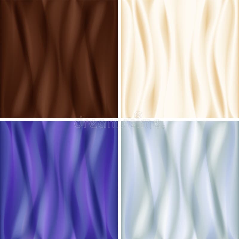 Set of satin backgrounds stock vector. Illustration of seamless - 114148113