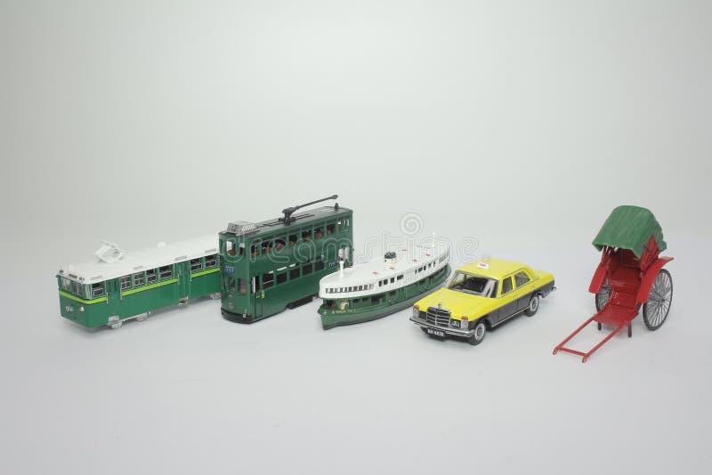 A Set of Scale Model of Old Transport Stock Image - Image of model ...