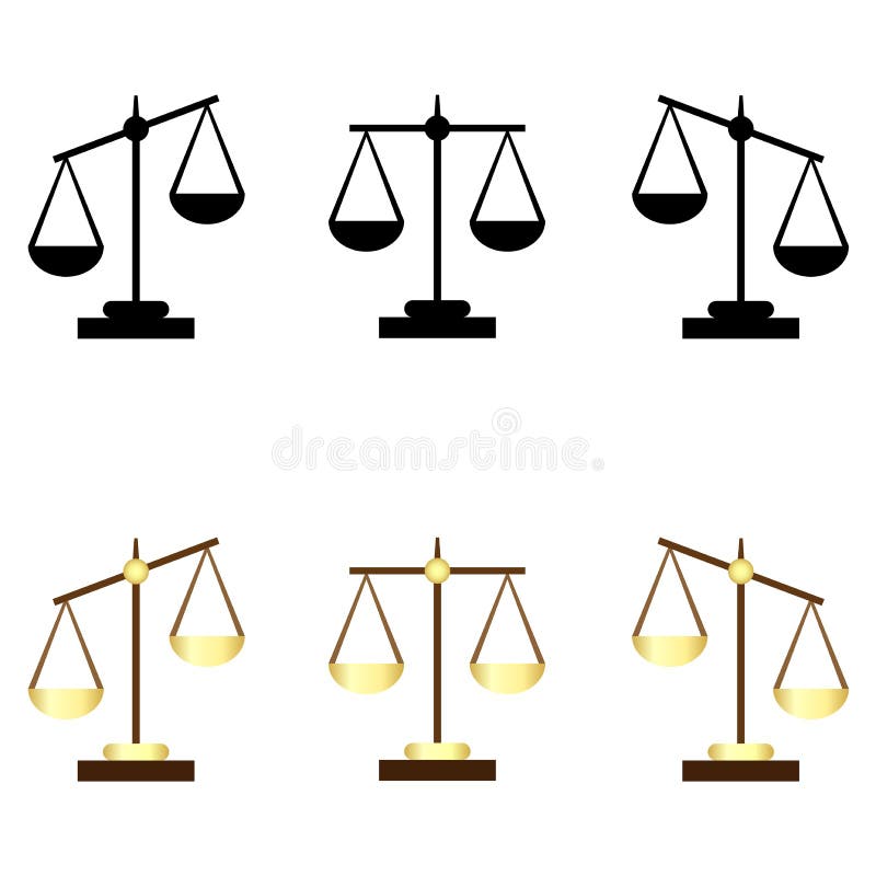 Set of scales stock vector. Illustration of economy, economic - 15890257
